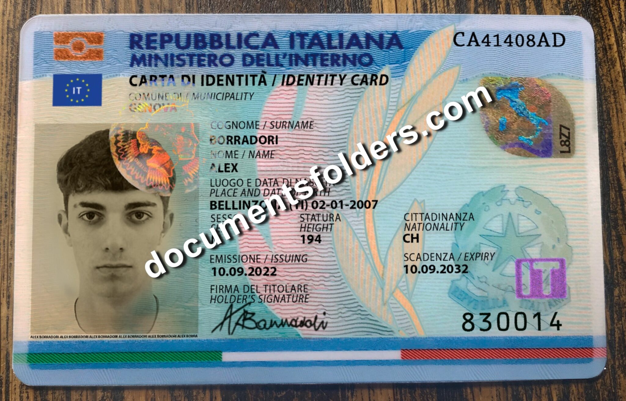 Buy Italian ID Card Online: Fast & Easy Process - Trusted Documents Folders